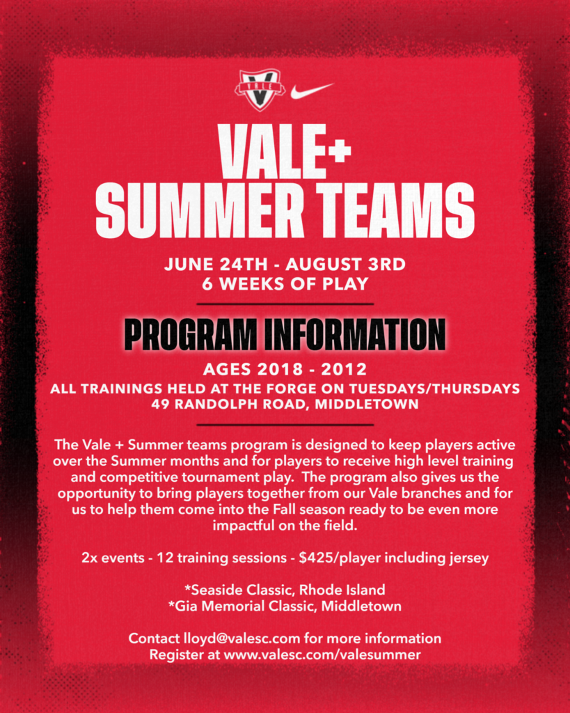 Vale + Summer Teams - Vale Sports Club